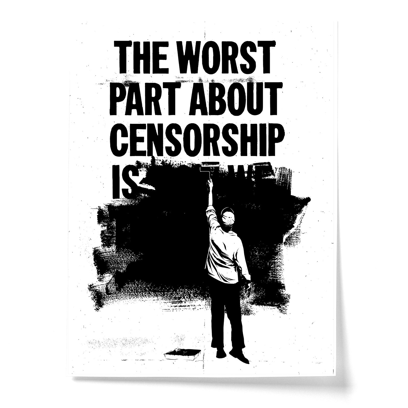 Fullbleed 'Blackout' Print